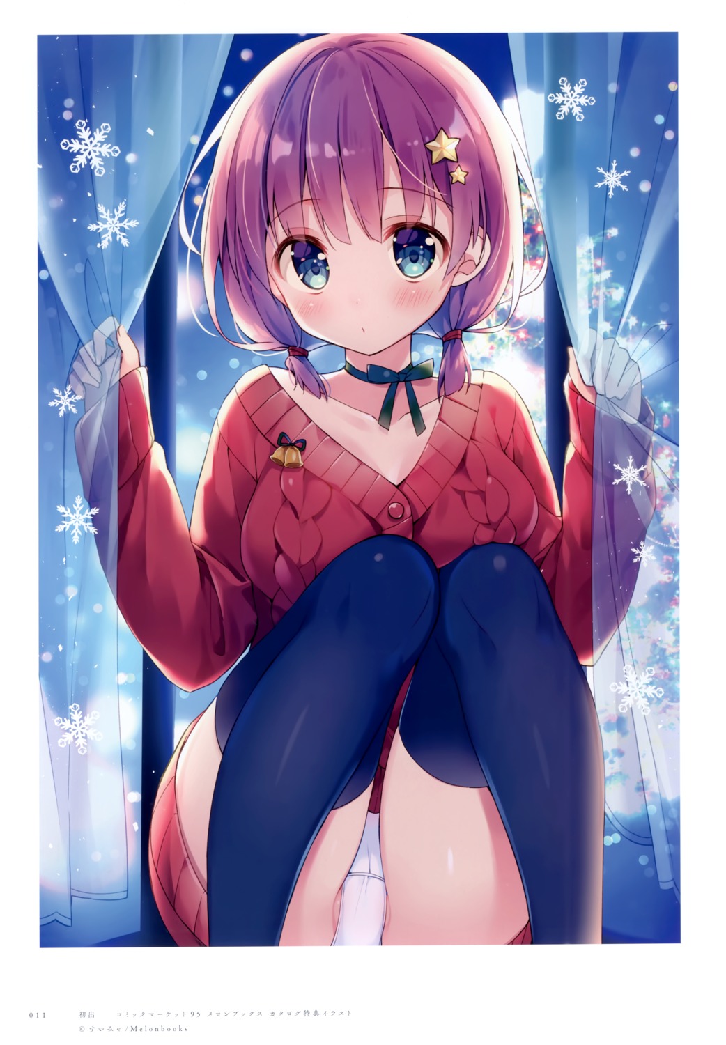 chilly polka suimya cameltoe dress pantsu skirt lift sweater thighhighs | #1165712 | yande.re